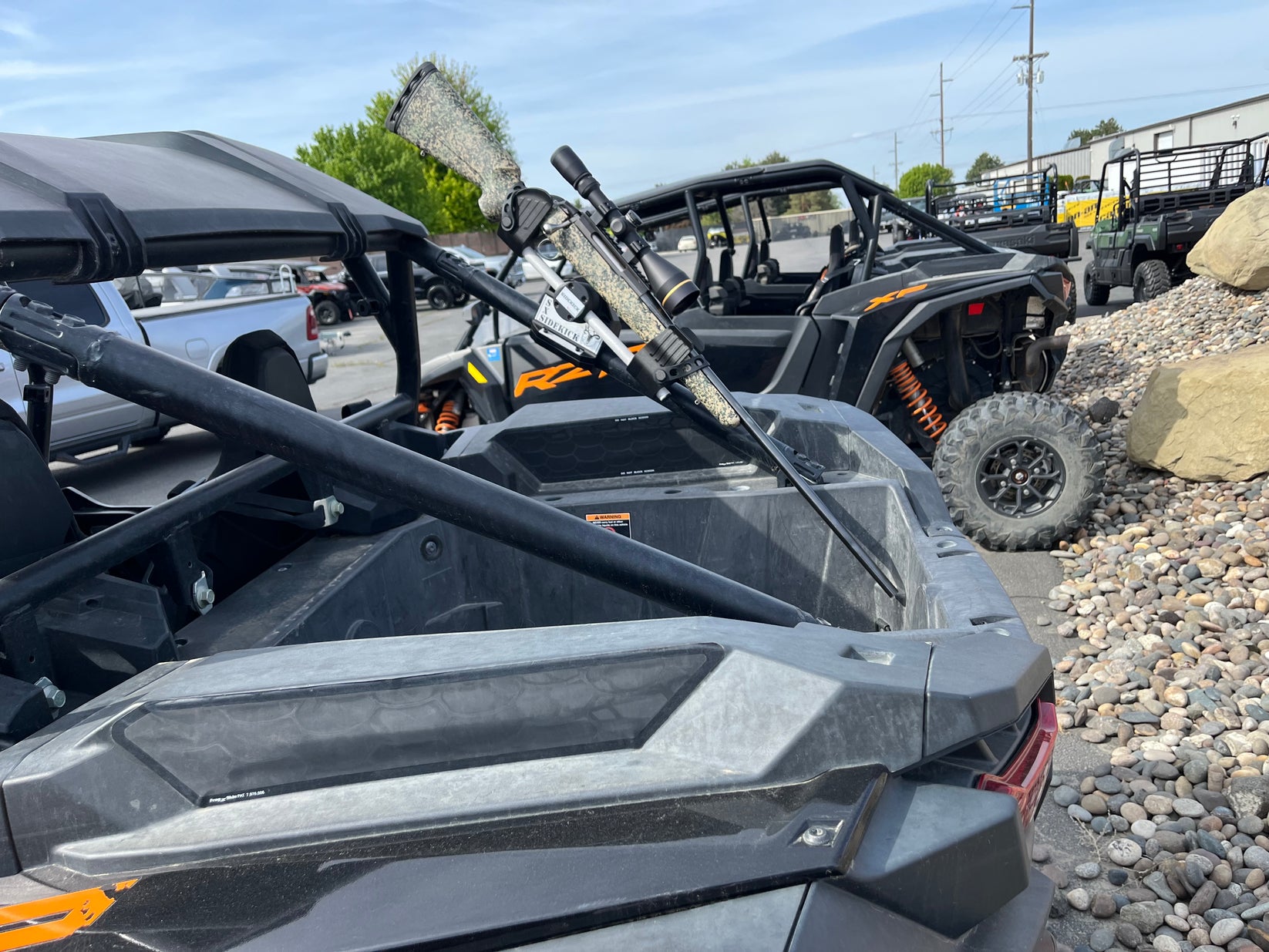 Sidekick SXS Gun Rack – Ready To Shoulder